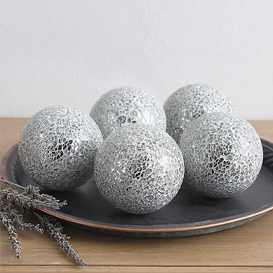 Glass Mosaic Sphere Balls for Table Decor