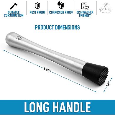 Zulay Kitchen Professional Cocktail Muddler