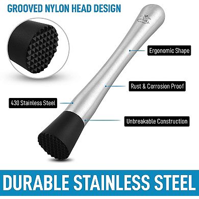 Zulay Kitchen Professional Cocktail Muddler