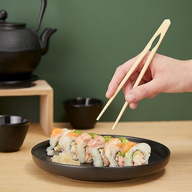 6 Pairs Training Chopsticks for Kids, Reusable Wooden Utensils for ...