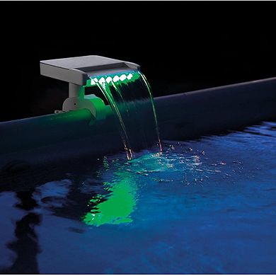 Intex 28090E Above Ground Swimming Pool 3 Colored LED Relaxing ...