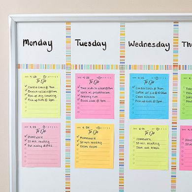 6 Pack Small To Do List Sticky Notes, Daily Planning Notepad, 6 Colors ...