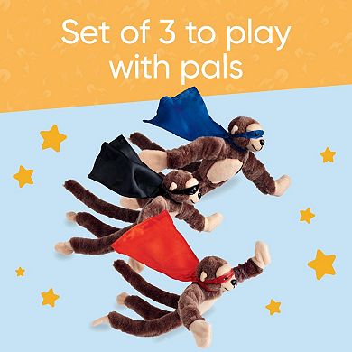 HearthSong Set of Three Plush Flying Flingshot Howling Monkeys in ...