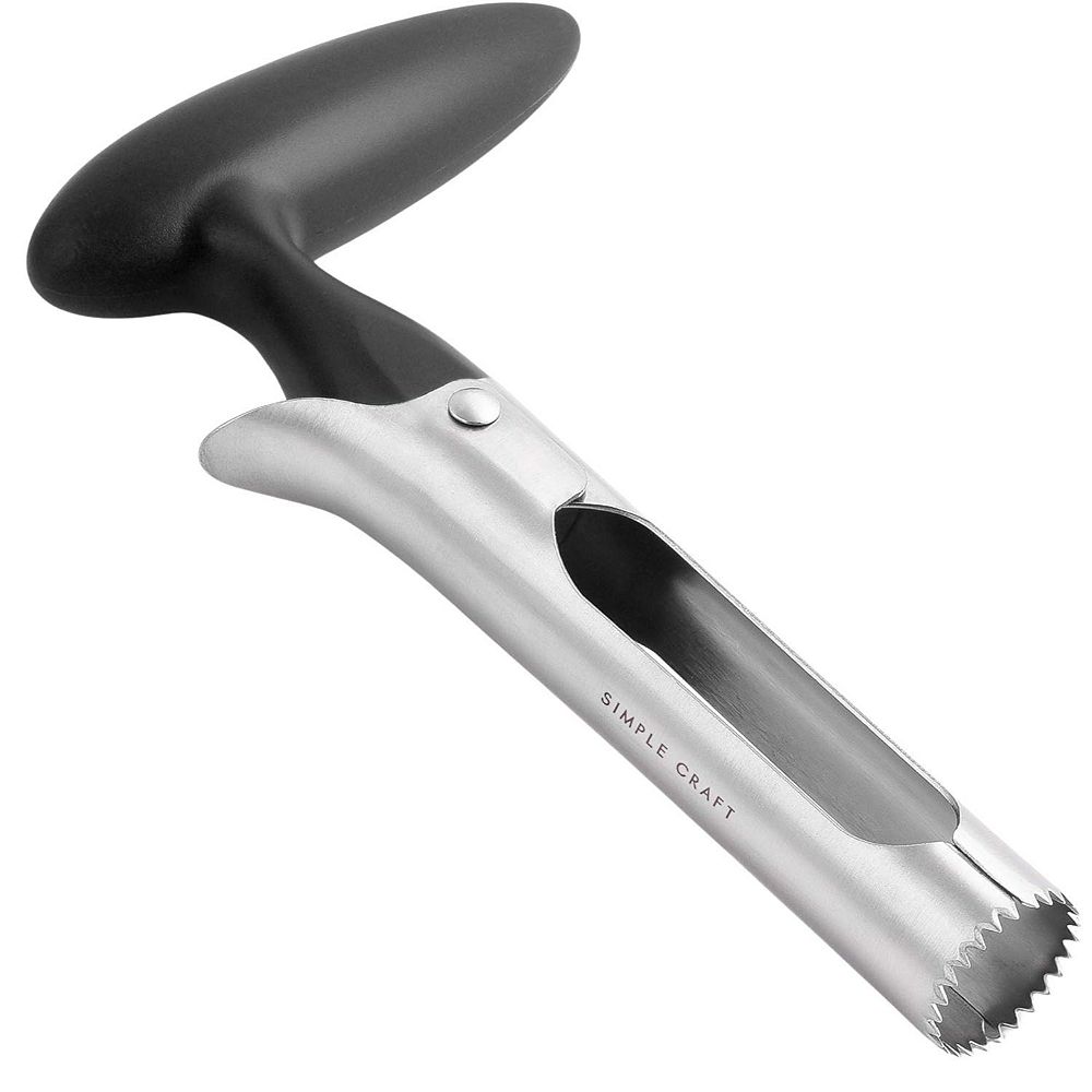 Simple Craft Premium Stainless Steel Apple Corer Tool for Removing Cores & Pits