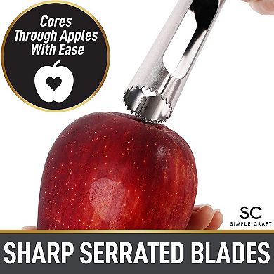 Simple Craft Premium Stainless Steel Apple Corer Tool for Removing ...
