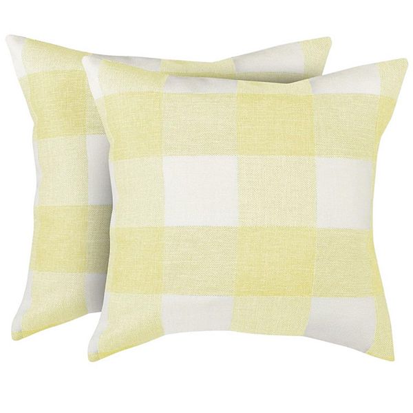 Zulay Kitchen Buffalo Plaid Throw Pillow Covers
