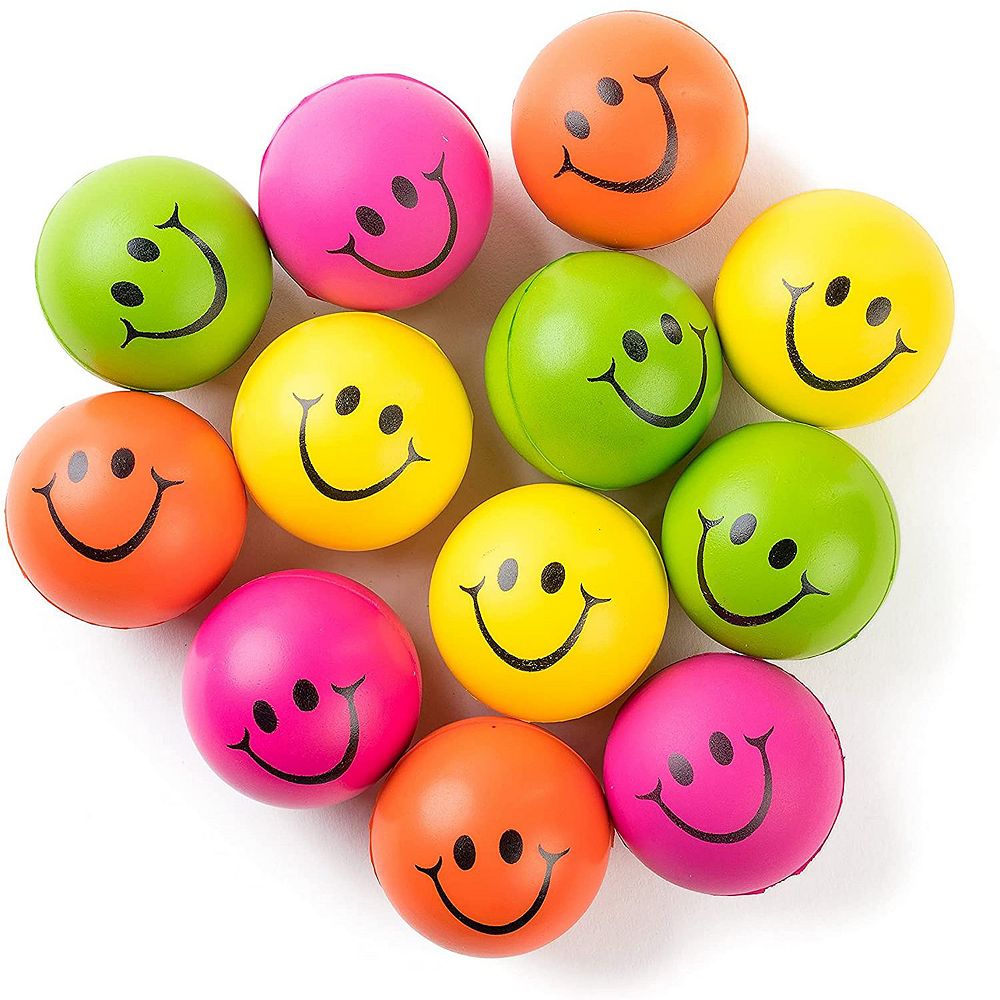 Stress Relief Smile Squeeze Balls Fun Toys