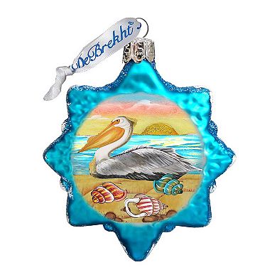 Designocracy Pelican Star Mercury Glass Ornament by G. DeBrekht Coastal ...