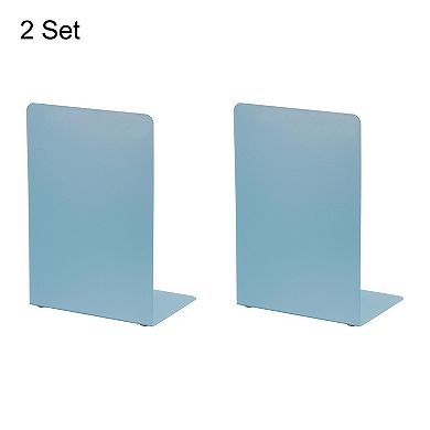 2 Set Metal L-Shaped Bookend for Stationery Office Accessories