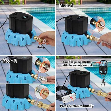 Remote Control Pool Cover Pump Ideal For Draining Water From Above ...