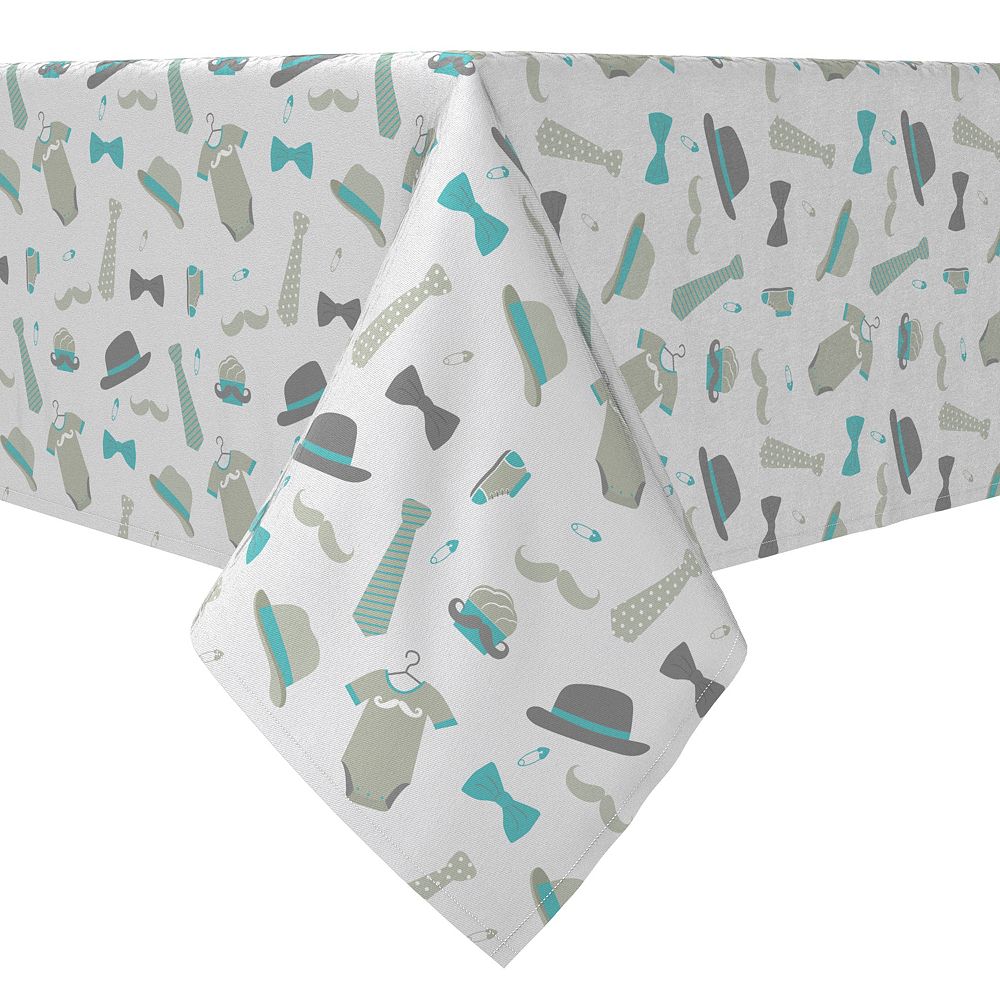 Square Tablecloth, 100% Cotton, 60x60", Mr. Little Man