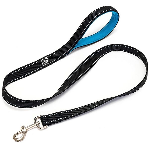 Reflective Dog Leash With Training Control And Neoprene Cushion Handle ...