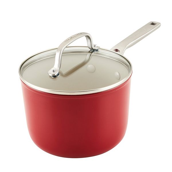 KitchenAid® 3-qt. Hard Anodized Ceramic Nonstick Cookware Sauce Pan KitchenAid® 3-qt. Hard Anodized Ceramic Nonstick Cookware Sauce Pan