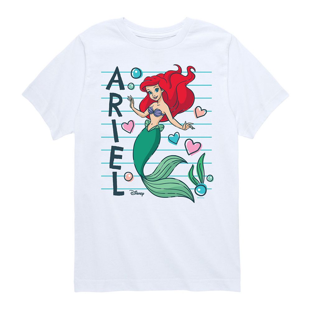 Disney's The Little Mermaid Boys Ariel Note Page Tee