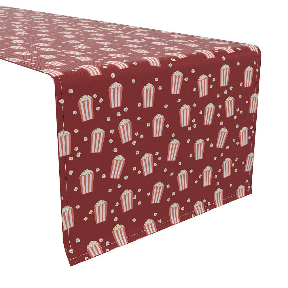 Table Runner, 100% Cotton, 16x90", Movie Snack