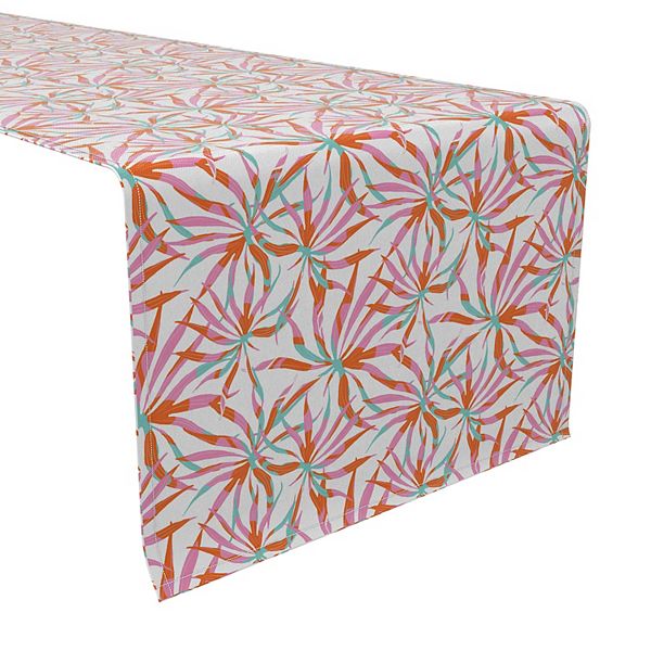 Table Runner, 100% Cotton, 16x108", Bold Hawaiian Pattern