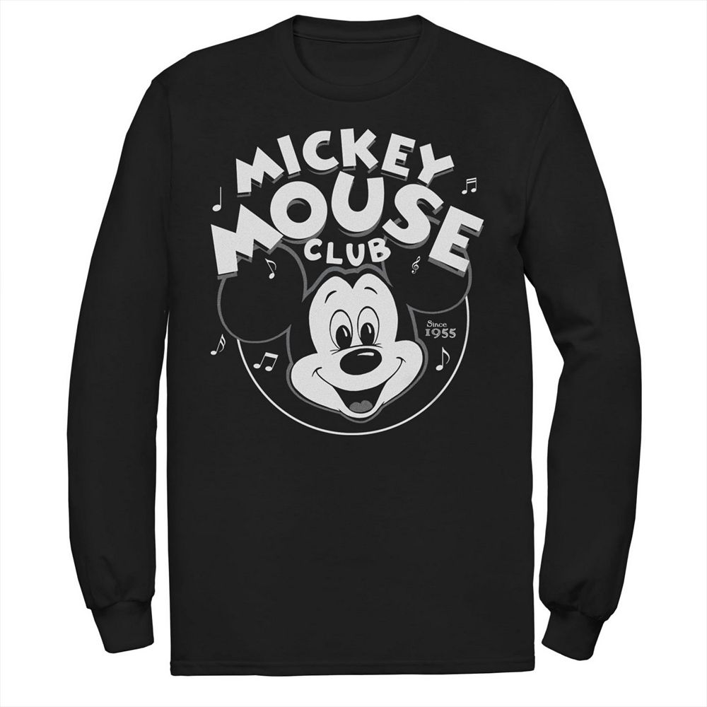 Disney's Mickey Mouse Big & Tall Mickey Mouse Club Badge Long Sleeve ...