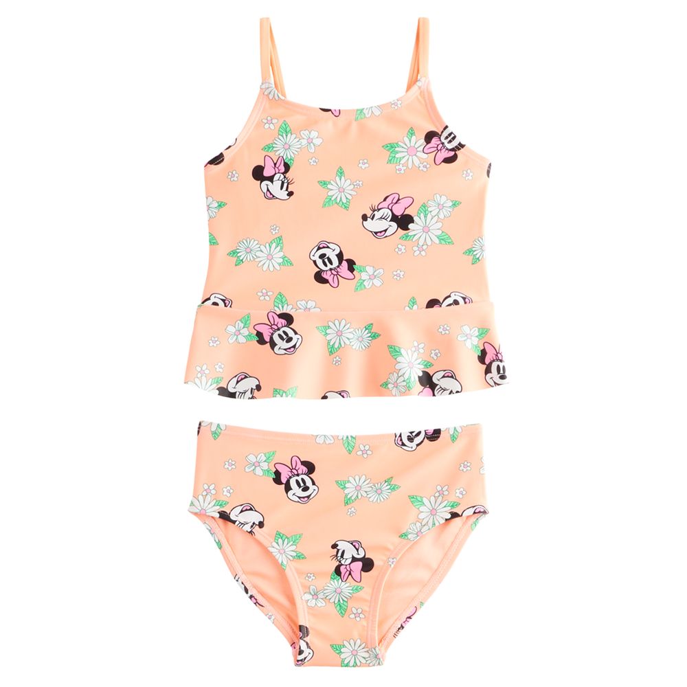 Disney's Minnie Mouse Toddler Girl Floral Print 2-Piece Tankini ...