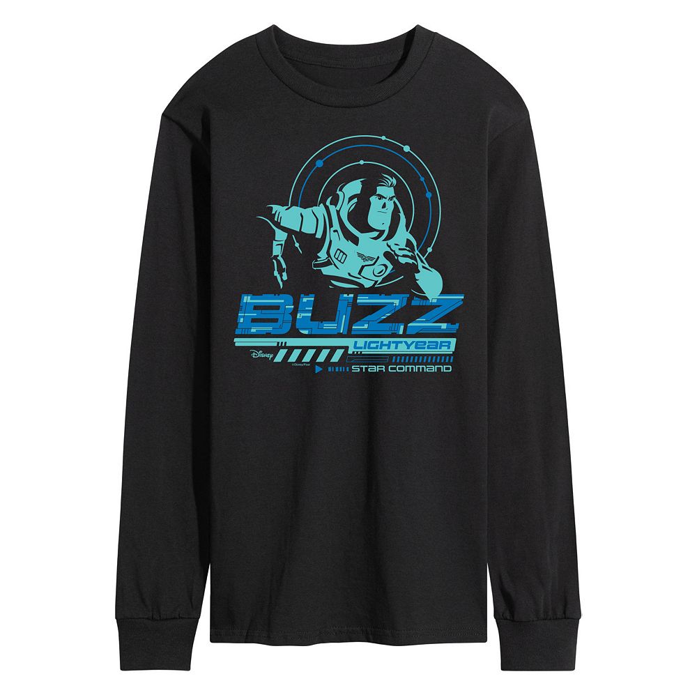 Disney / Pixar Buzz Lightyear Men's Blue Buzz Long Sleeve Tee