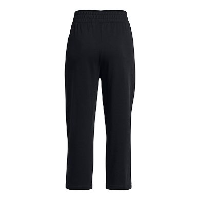 Women's Under Armour Rival Terry High-Rise Wide-Leg Crop Pants