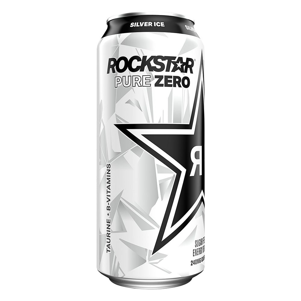 Rockstar Pure Zero Silver Ice Energy Drink