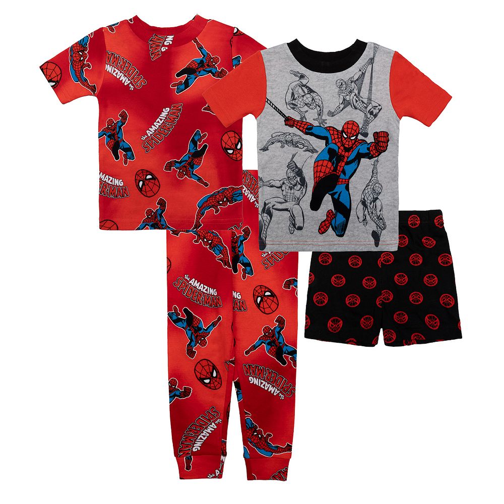 Toddler Boy Spider-Man "Spidey Gang" 4-Piece Pajama Set