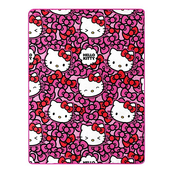 Hello Kitty More Bows Please Silk Touch Throw Blanket