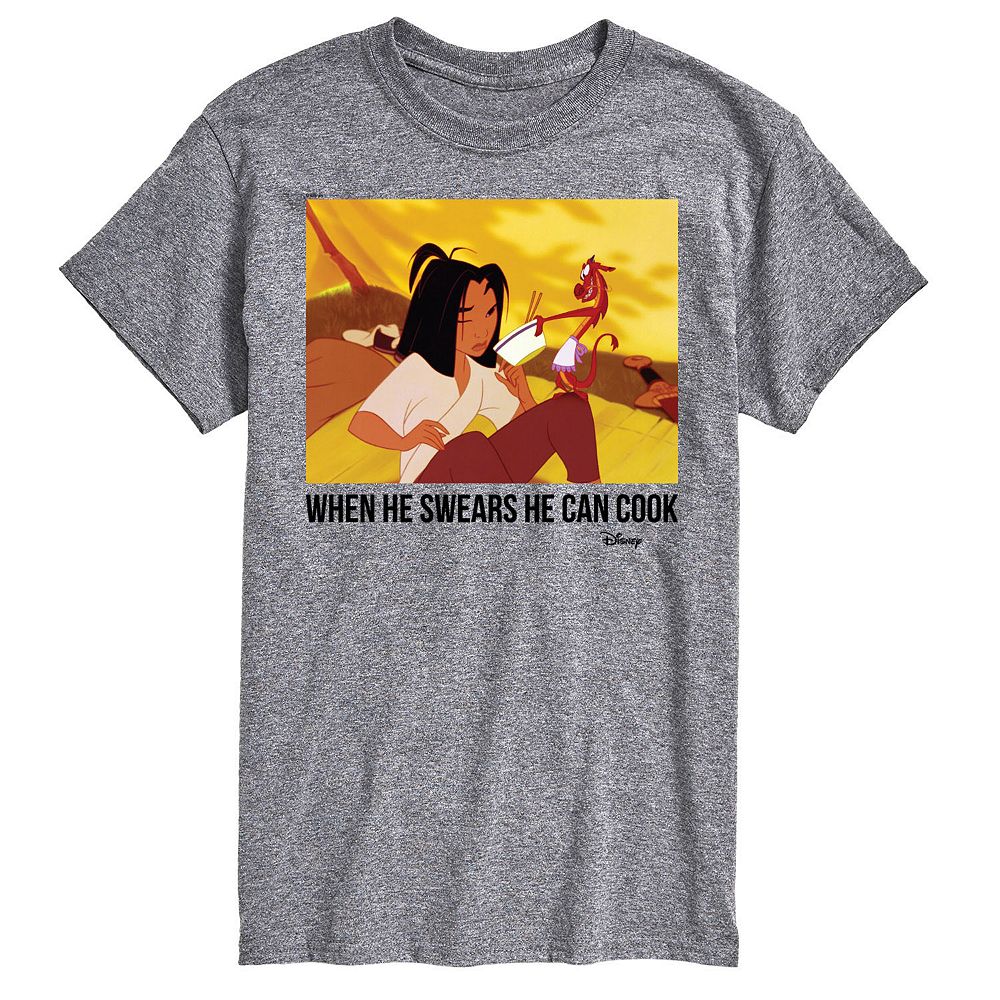 Disney's Mulan Big & Tall He Can Cook Graphic Tee