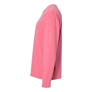 Comfort Colors Garment-Dyed Heavyweight Long Sleeve Pocket T-Shirt