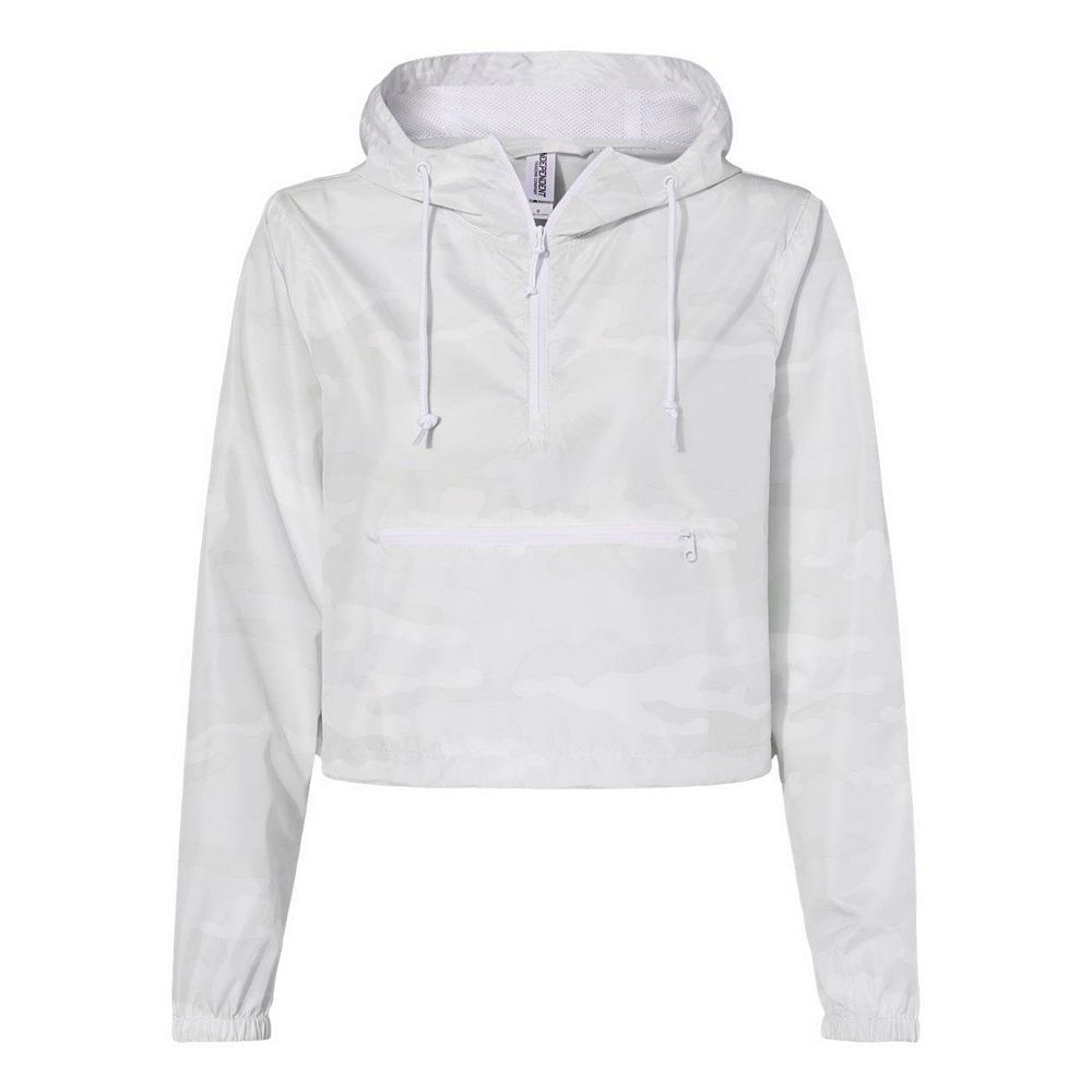 Independent Trading Co. Women´s Lightweight Quarter-zip Pullover Crop ...