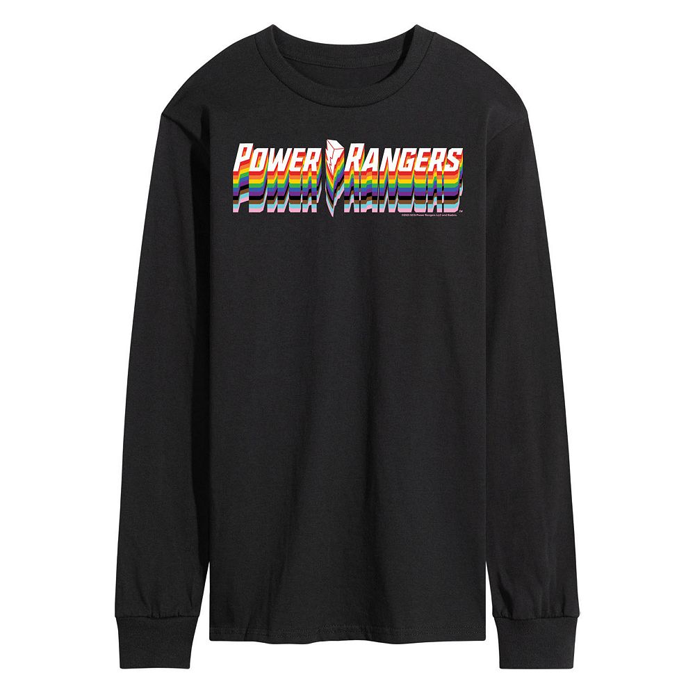 Men's Power Rangers Pride Logo Long Sleeve Graphic Tee