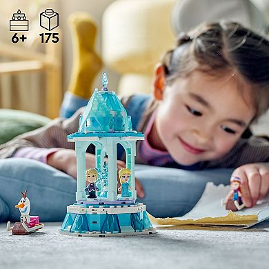 Disney's Frozen Anna and Elsa’s Magical Carousel Building Toy Set 43218 ...
