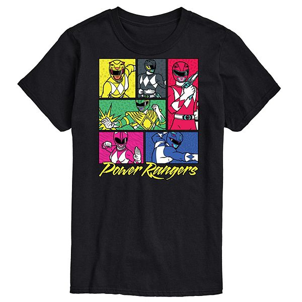 Men's Power Rangers Grid Graphic Tee
