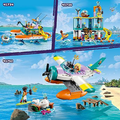 LEGO Friends Sea Rescue Plane Creative Building Toy 41752 (203 Pieces)