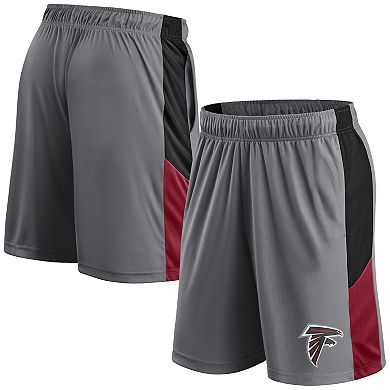 Men's Fanatics Gray Atlanta Falcons Primary Logo Shorts