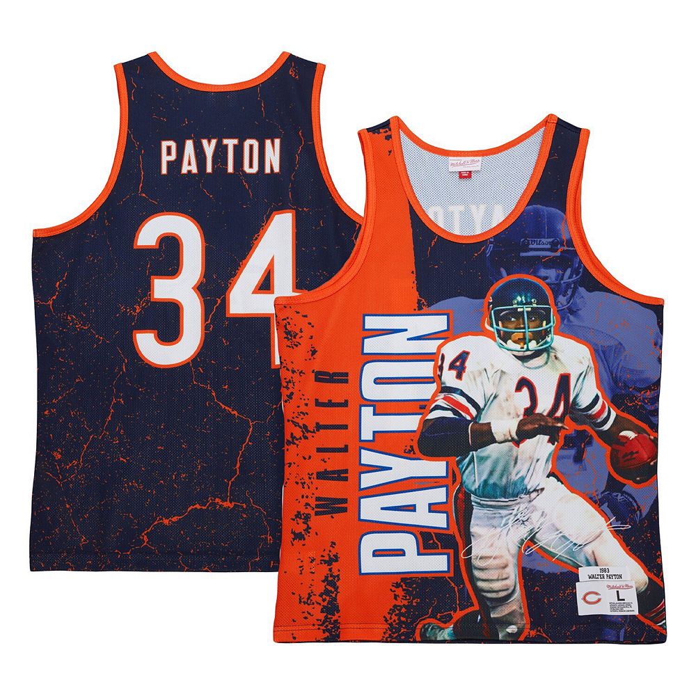 Men's Mitchell & Ness Walter Payton Navy Chicago Bears 1983 Player ...