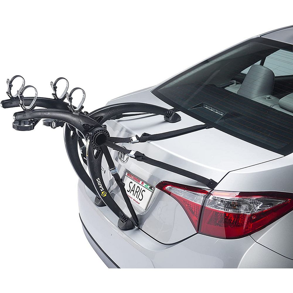 Saris Bones Trunk Bike Rack, Bike Rack for Car and SUV, 2-Bikes - 2 Bikes
