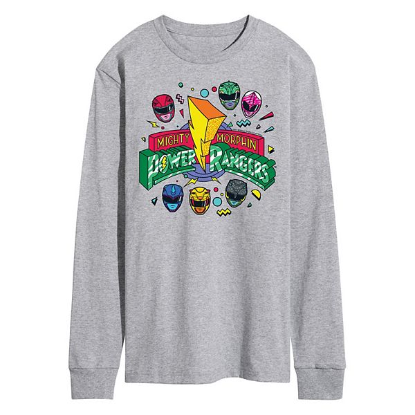 Men's Power Rangers 90s Logo Long Sleeve Graphic Tee