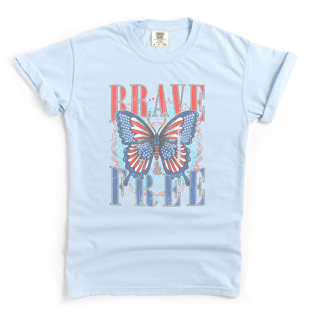Brave Butterfly Garment Dyed Tee