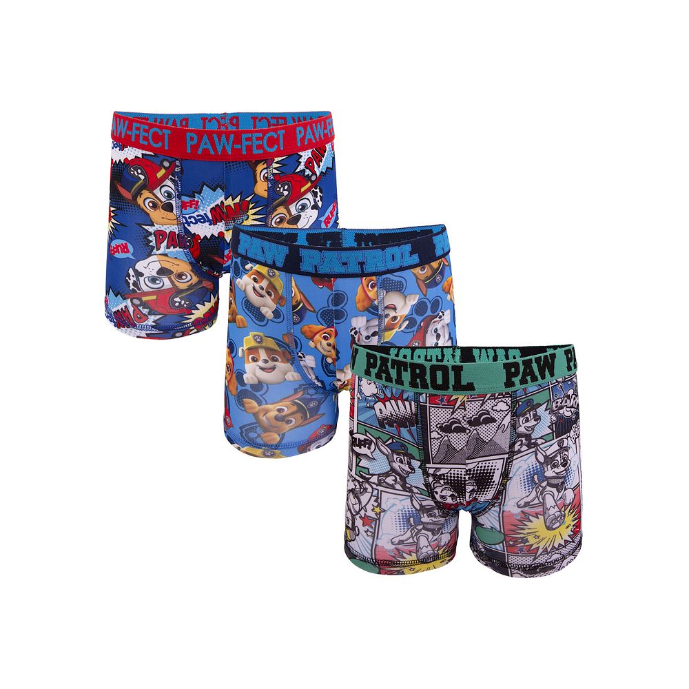 Toddler Boy Paw Patrol 3-Pack Athletic Boxer Briefs