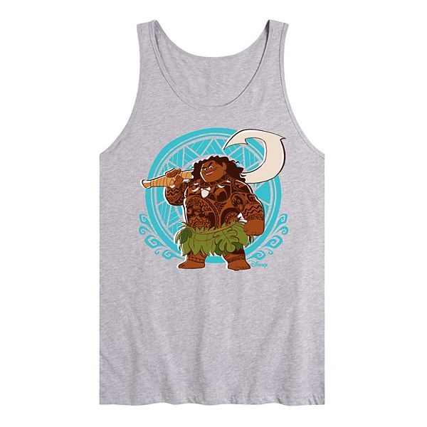 Disney's Moana Men's Pattern Maui Graphic Tank Top