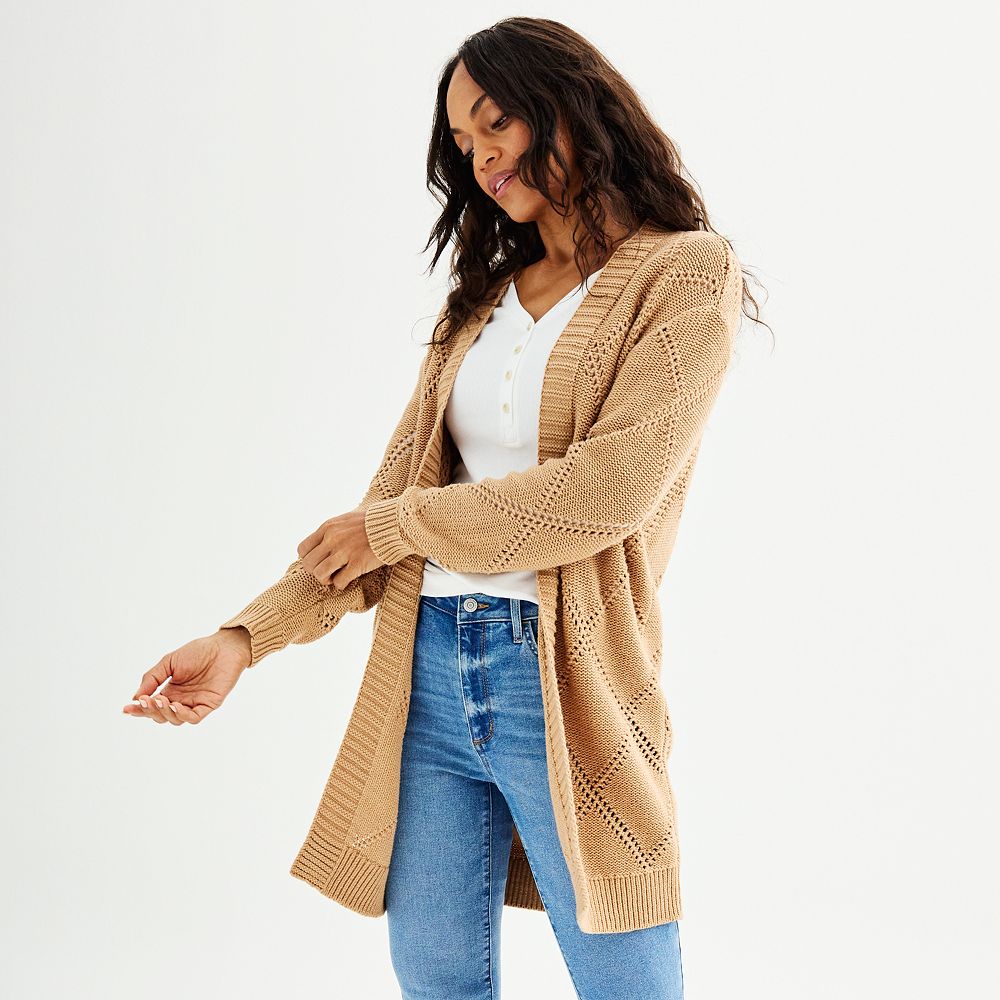 Women's Sonoma Goods For Life® Pointelle Duster Cardigan