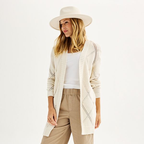 Women's Sonoma Goods For Life® Pointelle Duster Cardigan