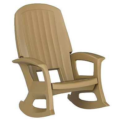 Semco Plastics Rockaway Heavy Duty All Weather Outdoor Rocking Chair (2 ...