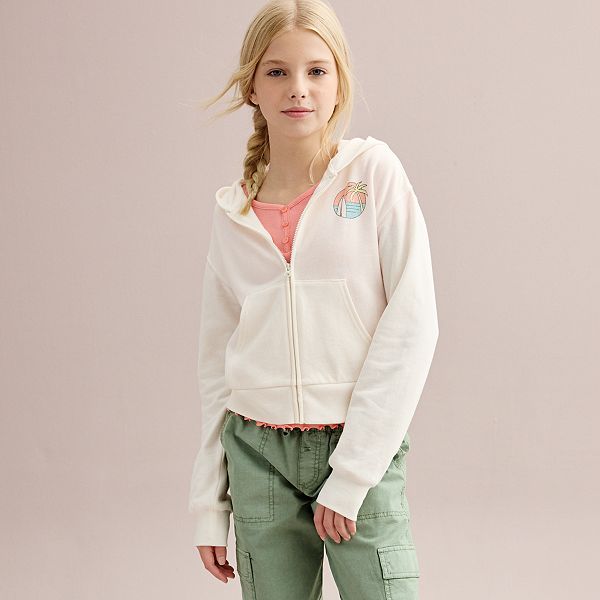 Girls 6 20 So® Zip Front Hoodie In Regular And Plus Size
