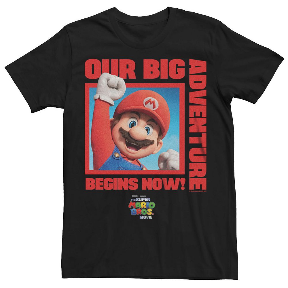 Big & Tall The Super Mario Bros. Movie Our Big Adventure Begins Now ...