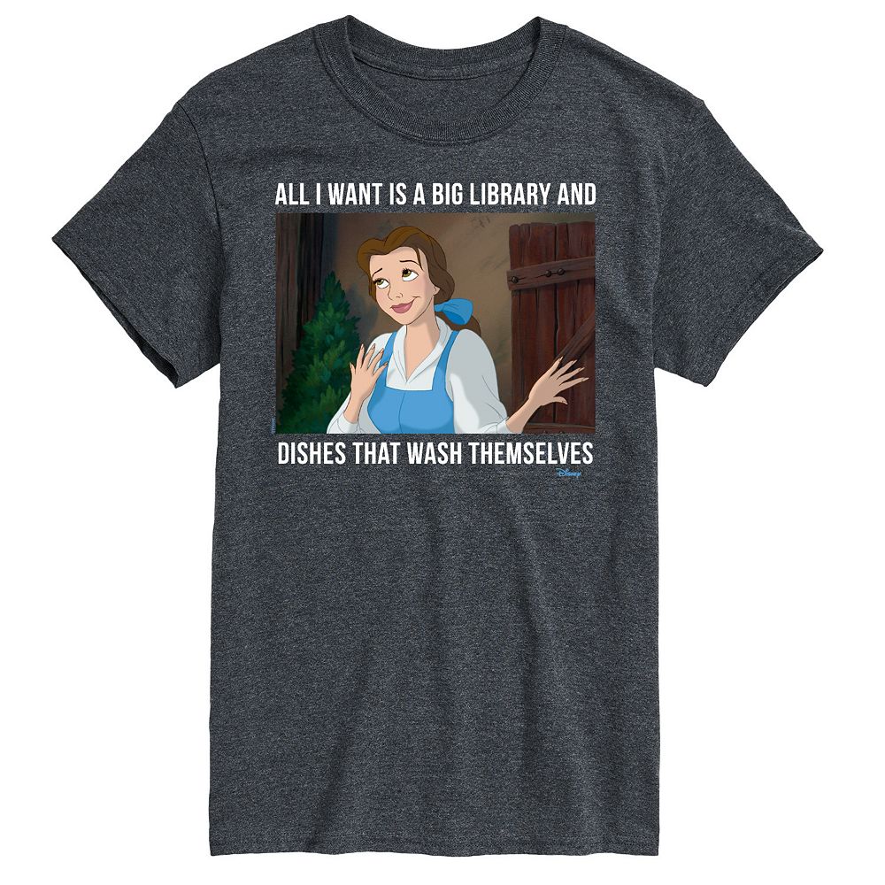 Disney Princess Big & Tall Belle Library Graphic Tee