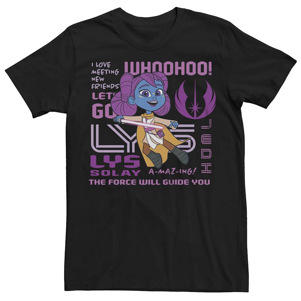 Big & Tall Star Wars: Young Jedi Adventures Lys Solay Quotes Graphic Tee