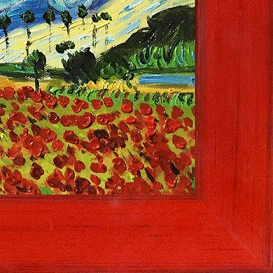 La Pastiche Starry Poppy Collage Framed Wall Art