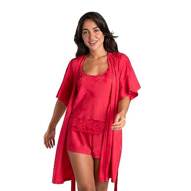 Women's Lilac+London Jacquard Kimono Wrapper